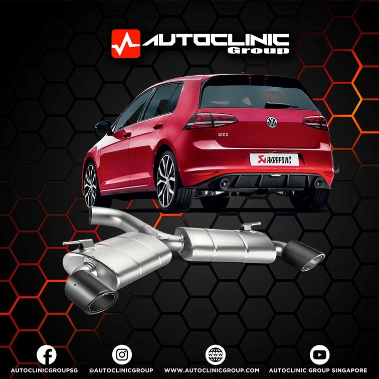 Akrapovic Slip-On Exhaust System for Mk.7 VW Golf GTI | Volkswagen ...