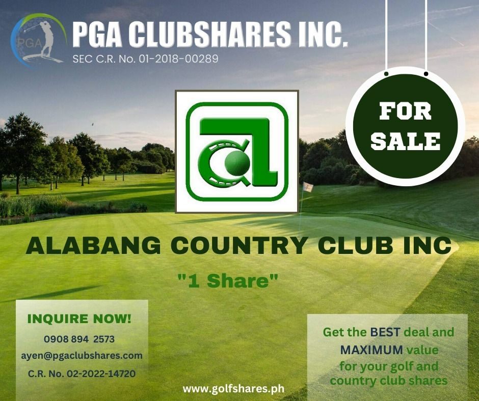 ALABANG COUNTRY CLUB GOLF SHARE, Tickets & Vouchers, Vouchers on Carousell
