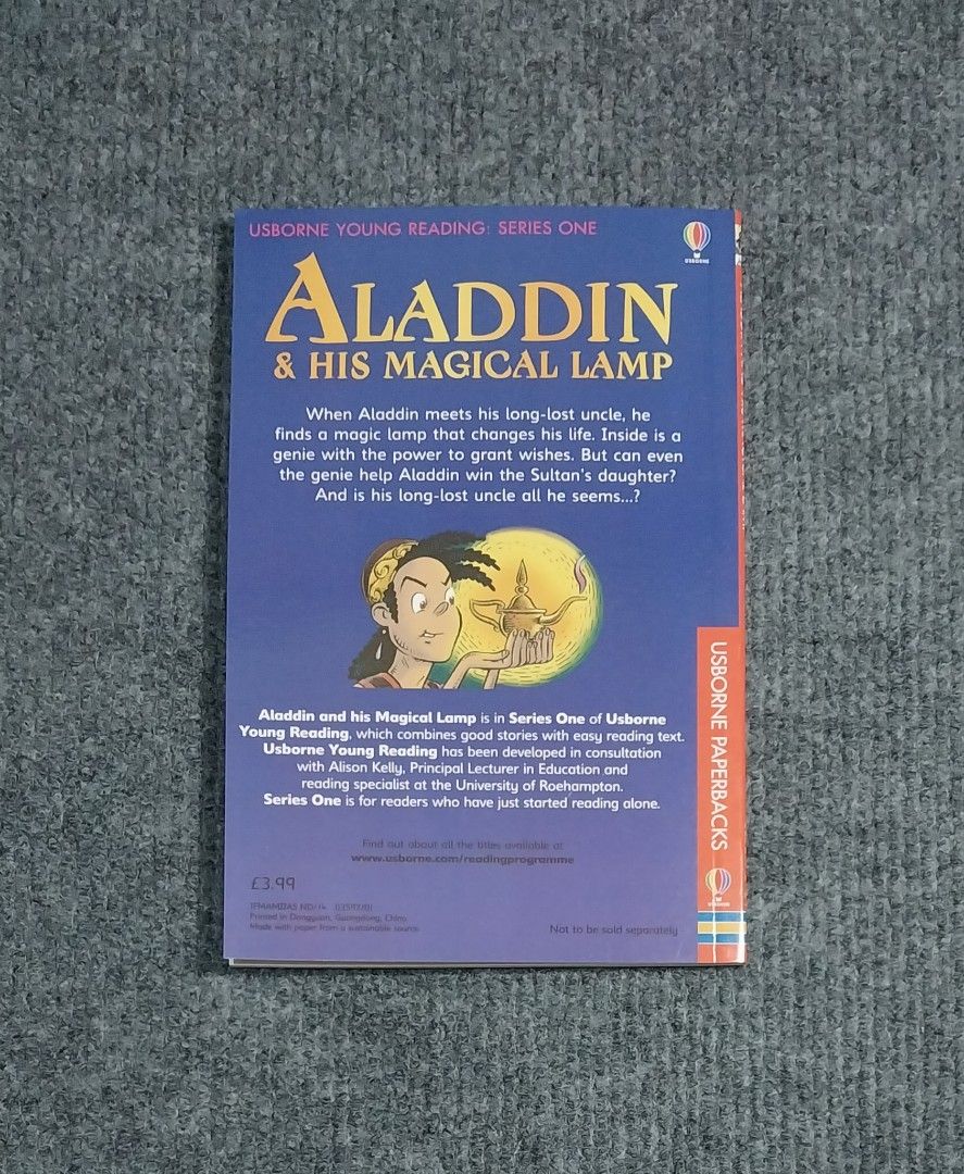 ALADDIN AND HIS MAGICAL LAMP Usborne, Hobbies & Toys, Books & Magazines ...