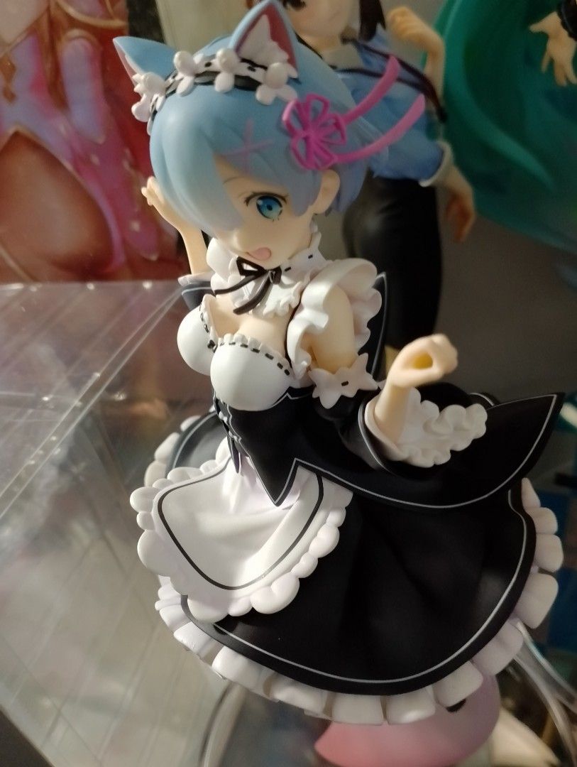 ALPHA x OMEGA Re:Zero -Starting Life in Another World- Rem Nekomimi Ver. 1/8 PVC Figure, Hobbies ...