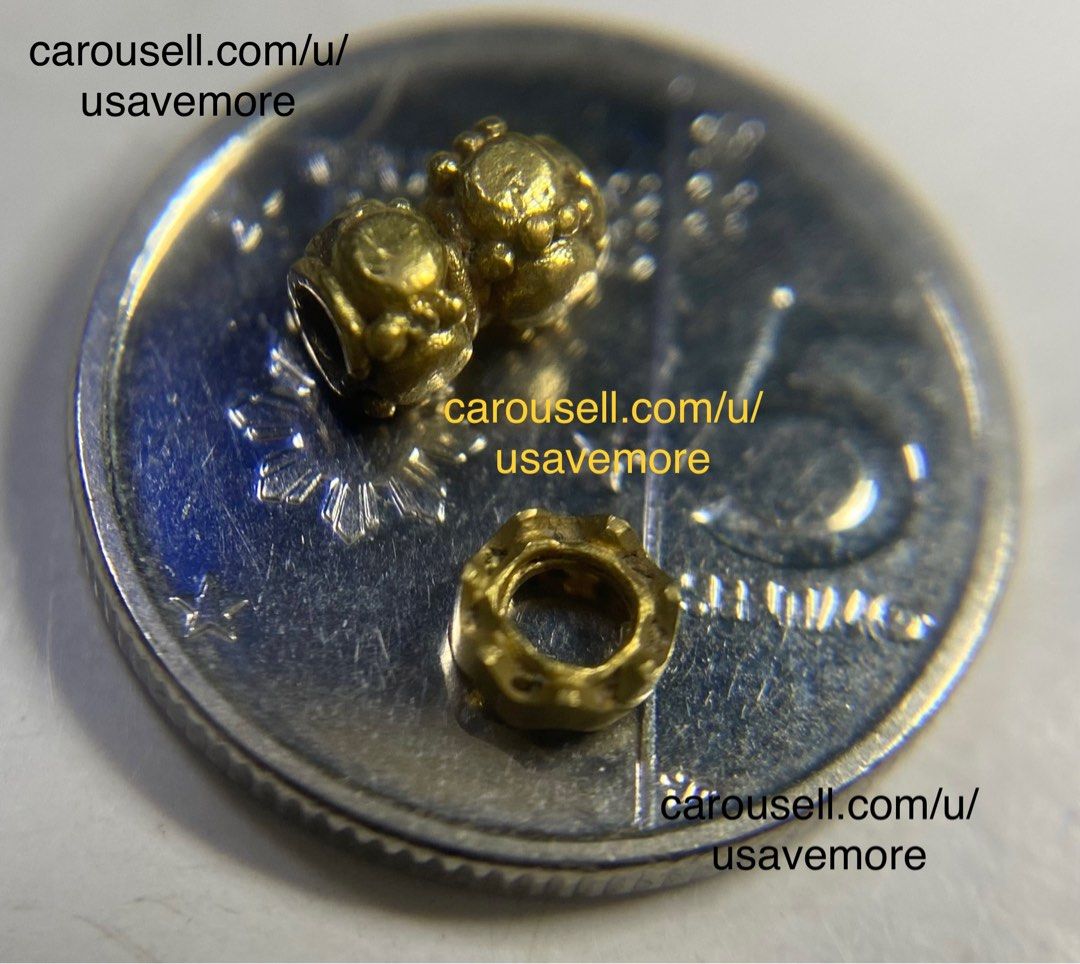 Ancient Philippines Surigao Gold Treasure 2pcs different kind beads ...