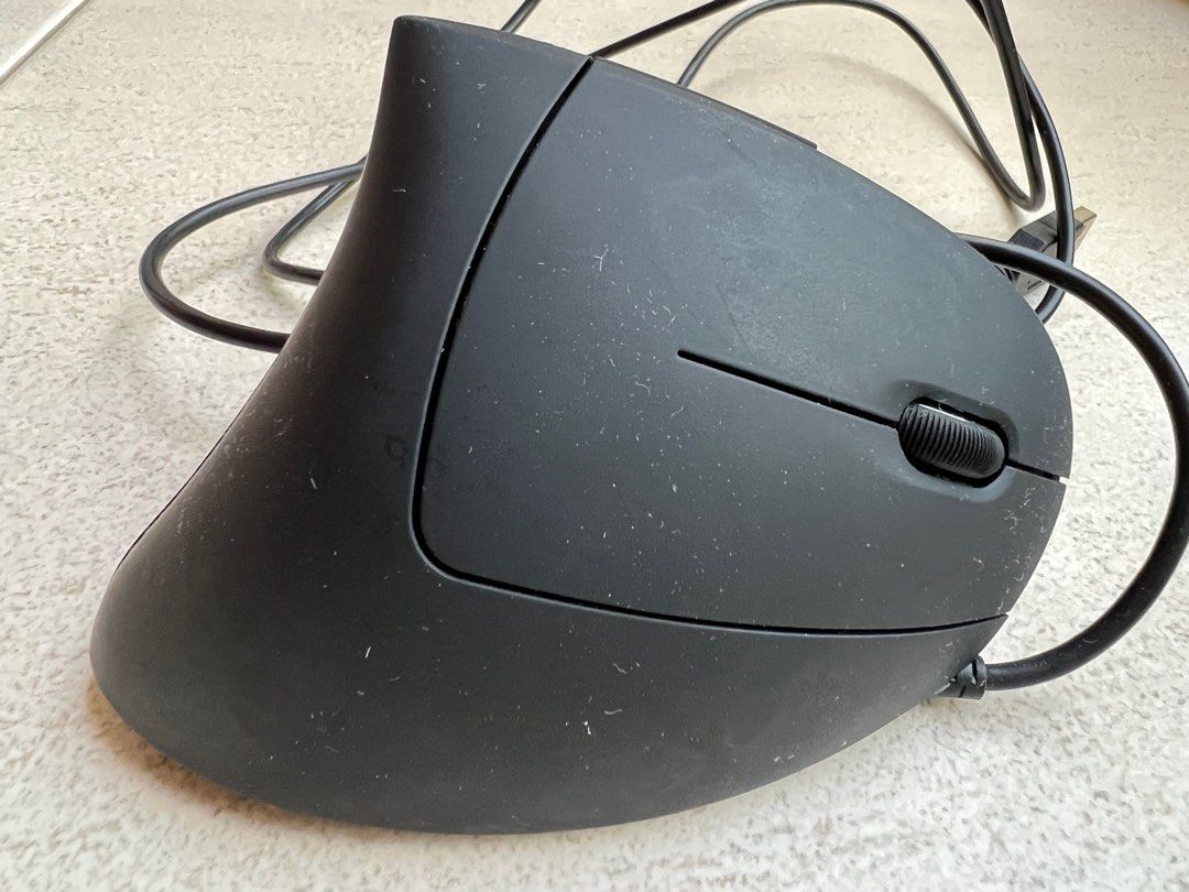 Anker Ergonomic Optical USB Wired Vertical Mouse With 1000/1600 DPI, 5 ...