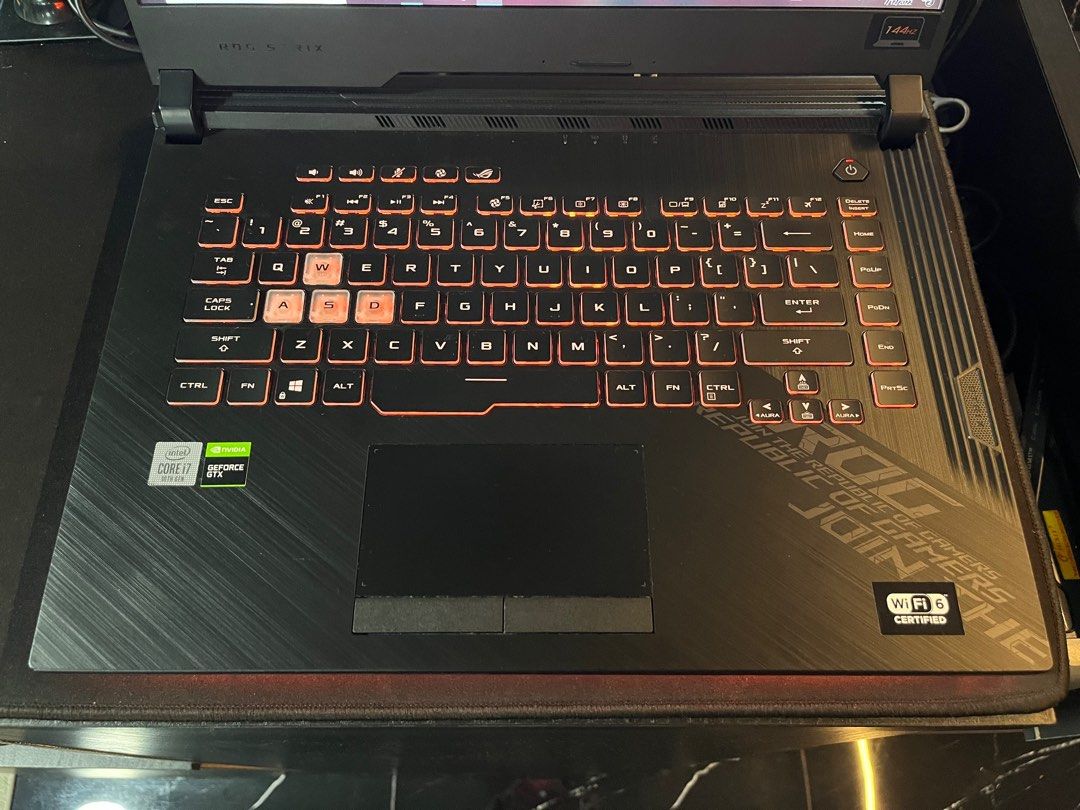 ASUS ROG 15.6" inch 144Hz Gaming Laptop Processor intel i7 Storage NVMe ...