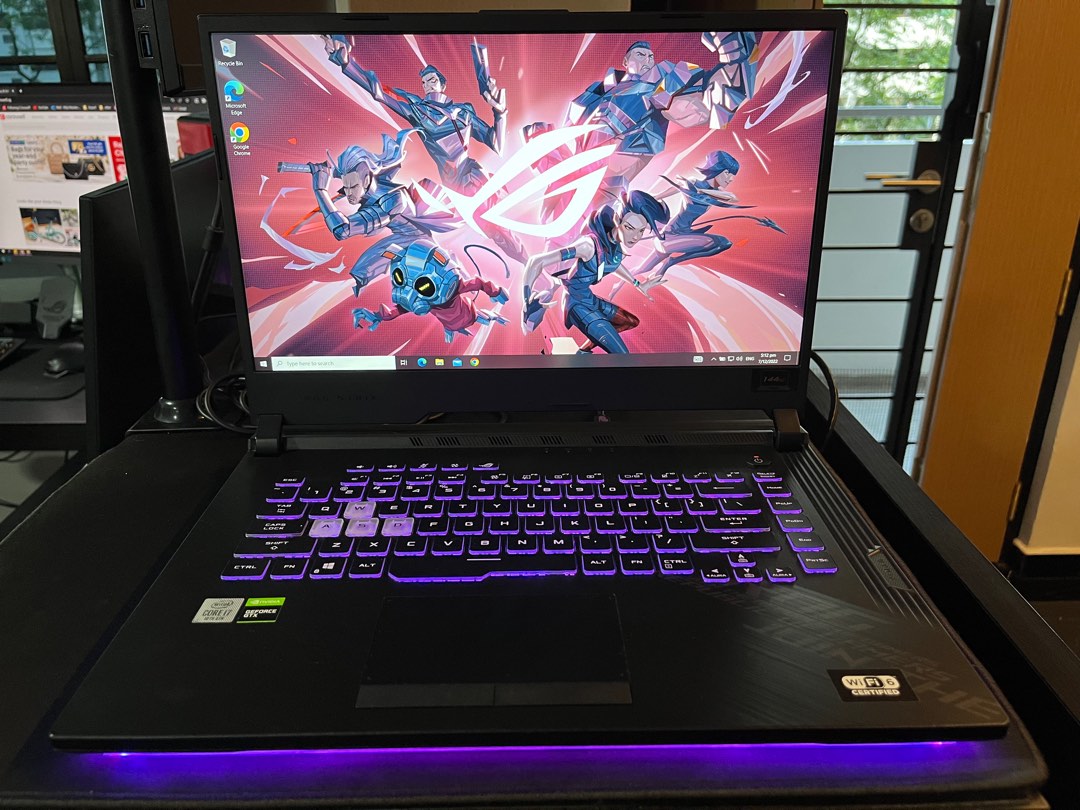 ASUS ROG 15.6" inch 144Hz Gaming Laptop Processor intel i7 Storage NVMe PCle M.2 SSD 512GB Ram ...