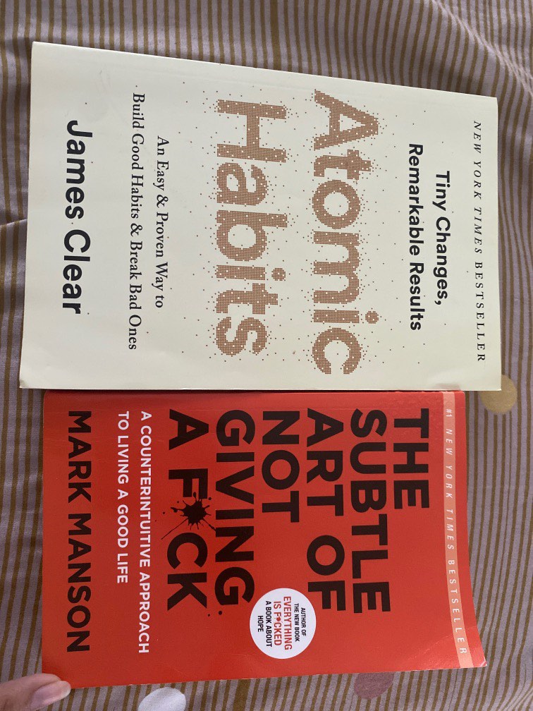 Atomic Habits, The Subtle Art of Not Giving a F*ck, Hobbies & Toys ...