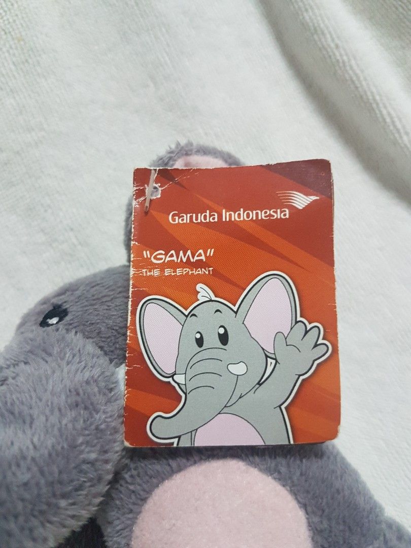 Authentic Garuda Indonesia Gama the Sumatran Elephant Plush Soft Toy ...