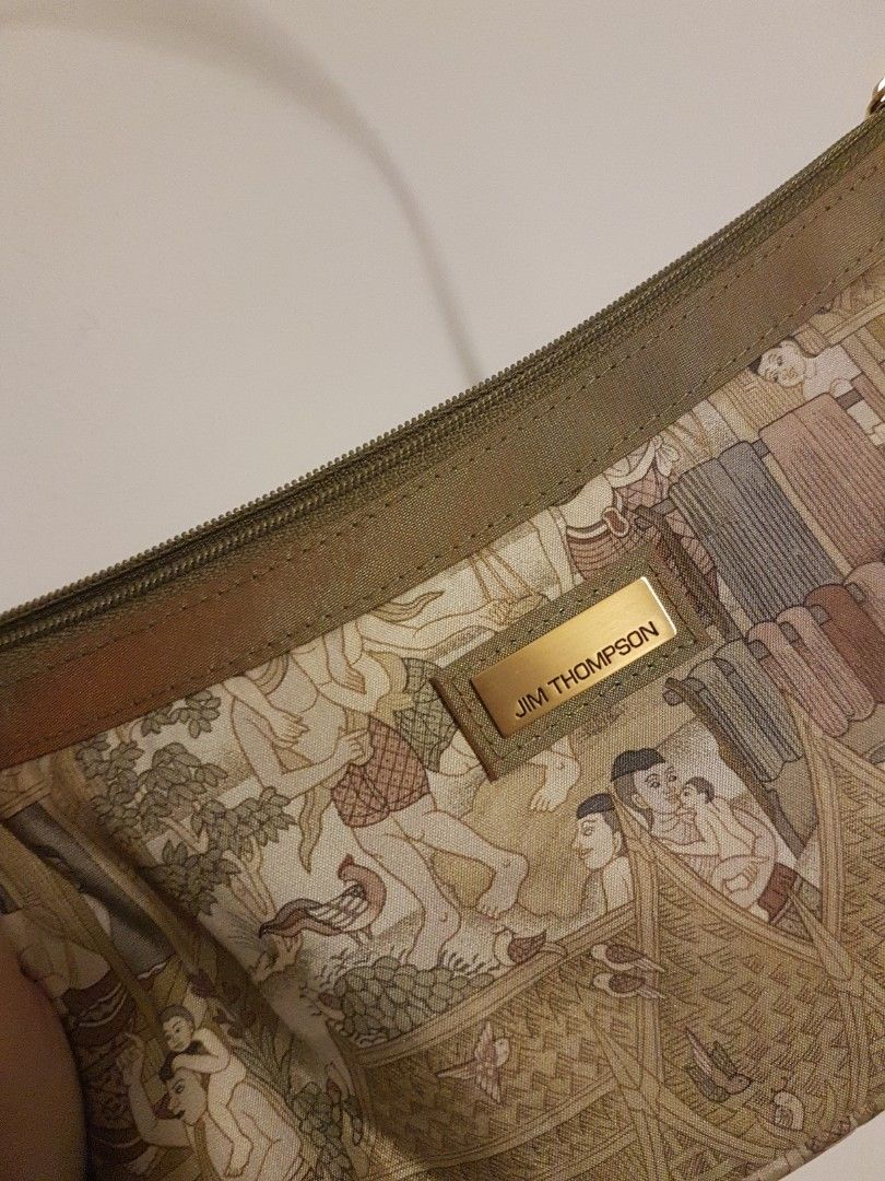 Authentic Jim Thompson duochrome shoulder mini bag, Women's Fashion ...