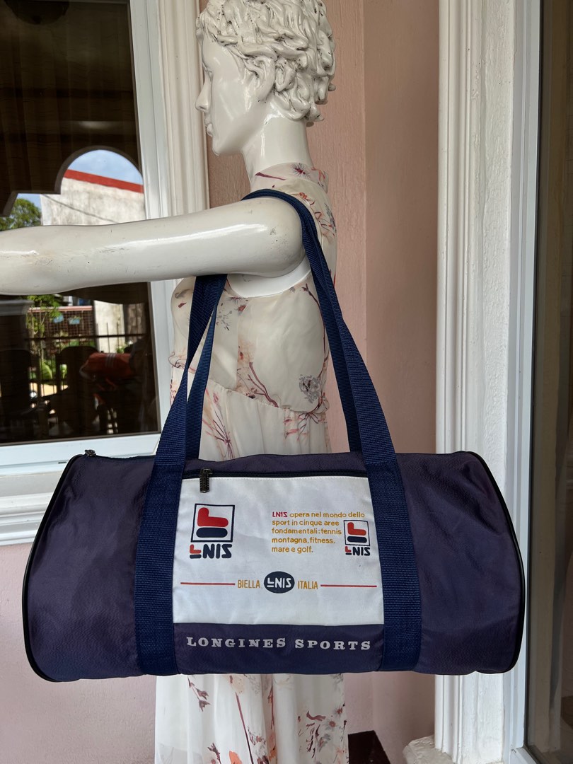 Authentic LONGiNES Duffle Shoulder Bag in Plum, Women's Fashion, Bags ...