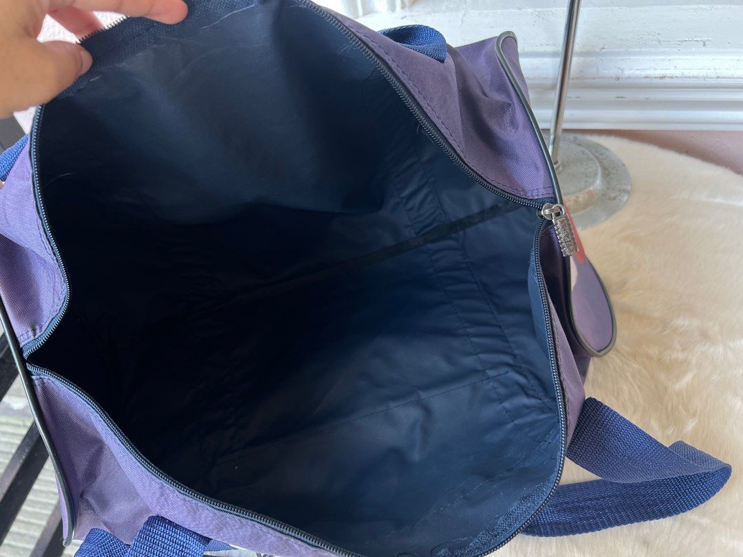 Authentic LONGiNES Duffle Shoulder Bag in Plum, Women's Fashion, Bags ...