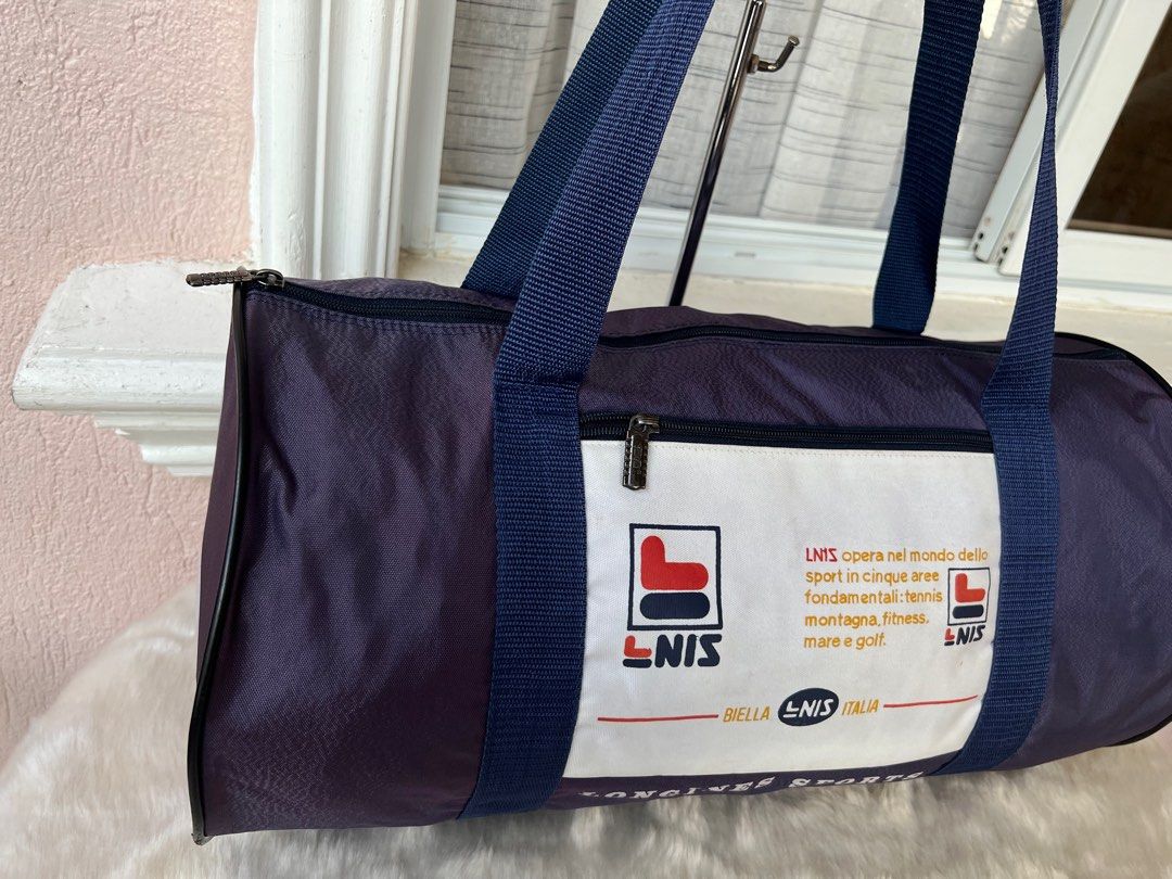 Authentic LONGiNES Duffle Shoulder Bag in Plum, Women's Fashion, Bags ...