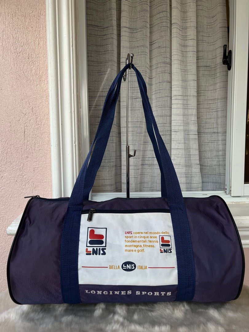 Authentic LONGiNES Duffle Shoulder Bag in Plum, Women's Fashion, Bags ...