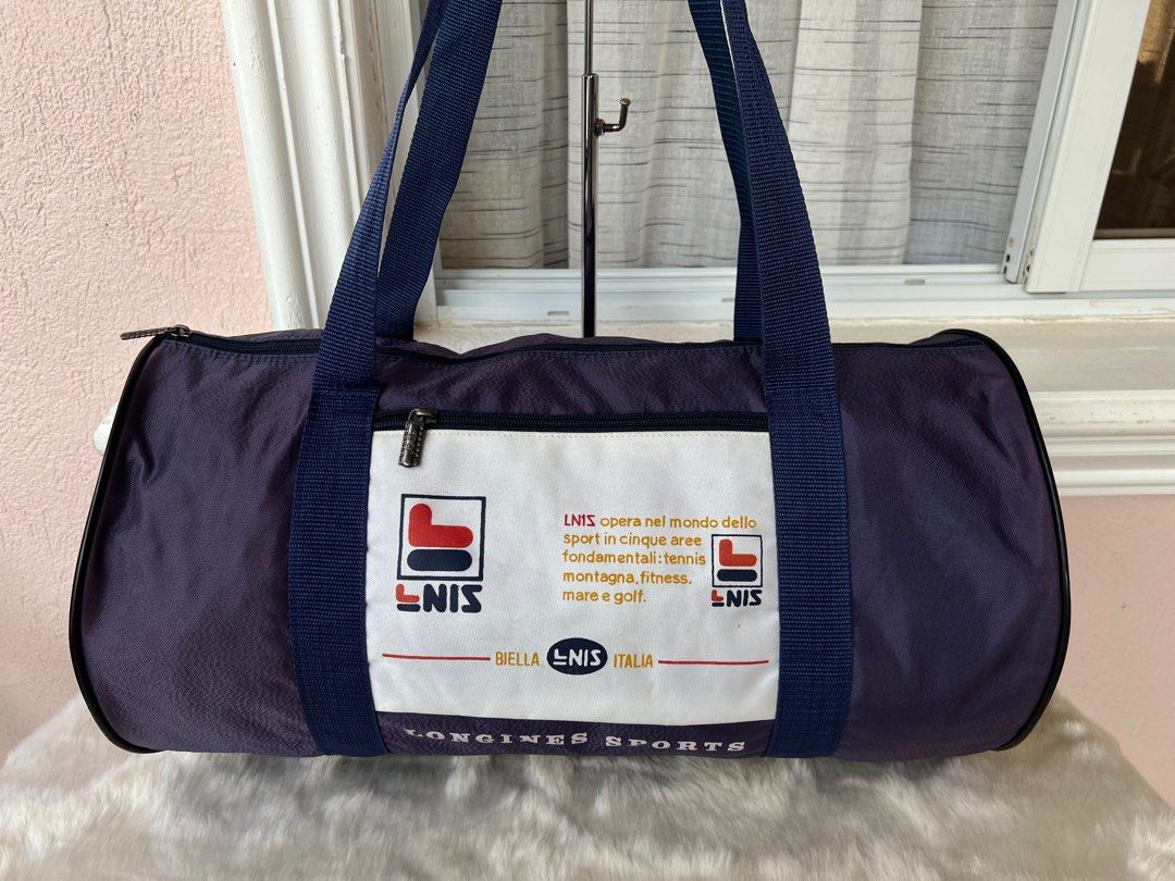 Authentic LONGiNES Duffle Shoulder Bag in Plum, Women's Fashion, Bags ...