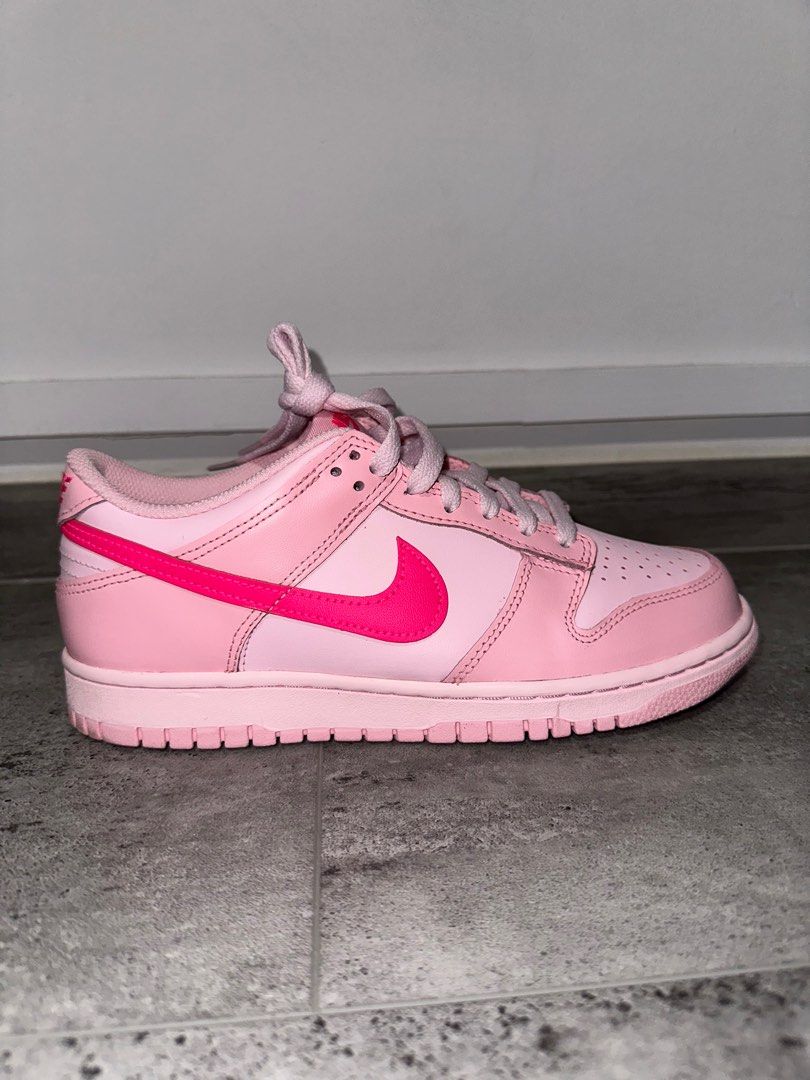 Nike triple pink dunk low, Women's Fashion, Footwear, Sneakers on Carousell