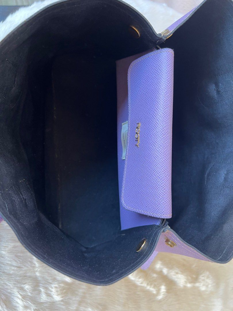 Authentic ROOTY 2-way Leather Bag in Lilac, Women's Fashion, Bags ...