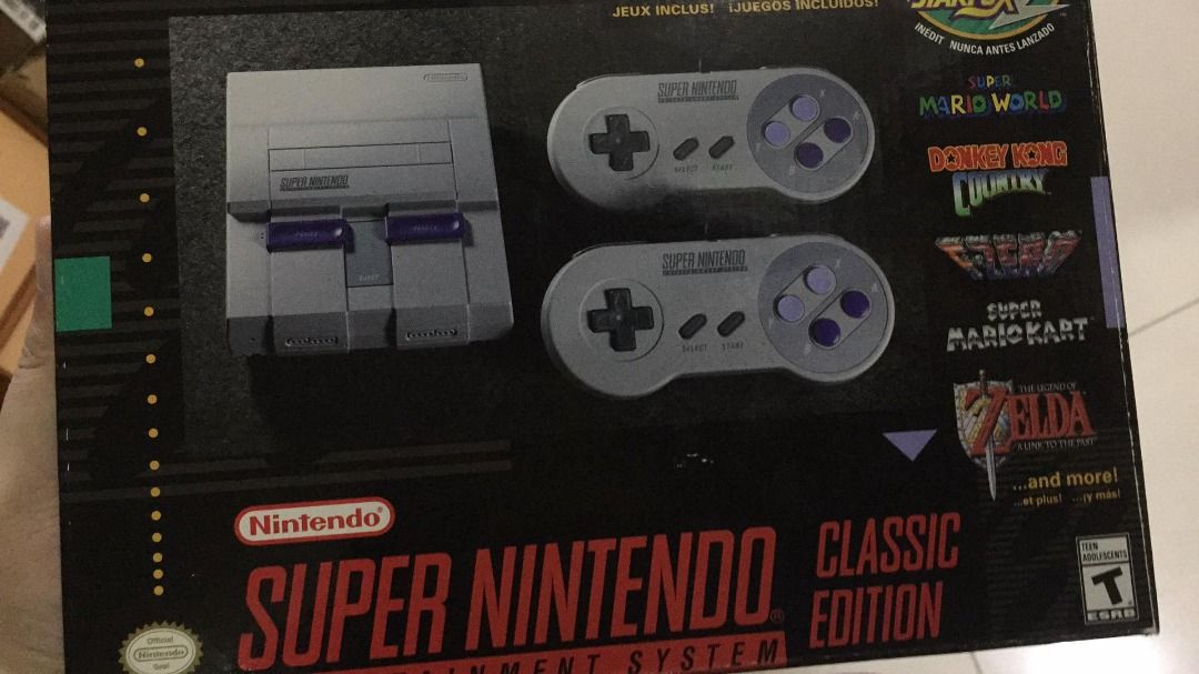 Authentic SNES Super Nintendo Classic Mini Super Entertainment, Video ...