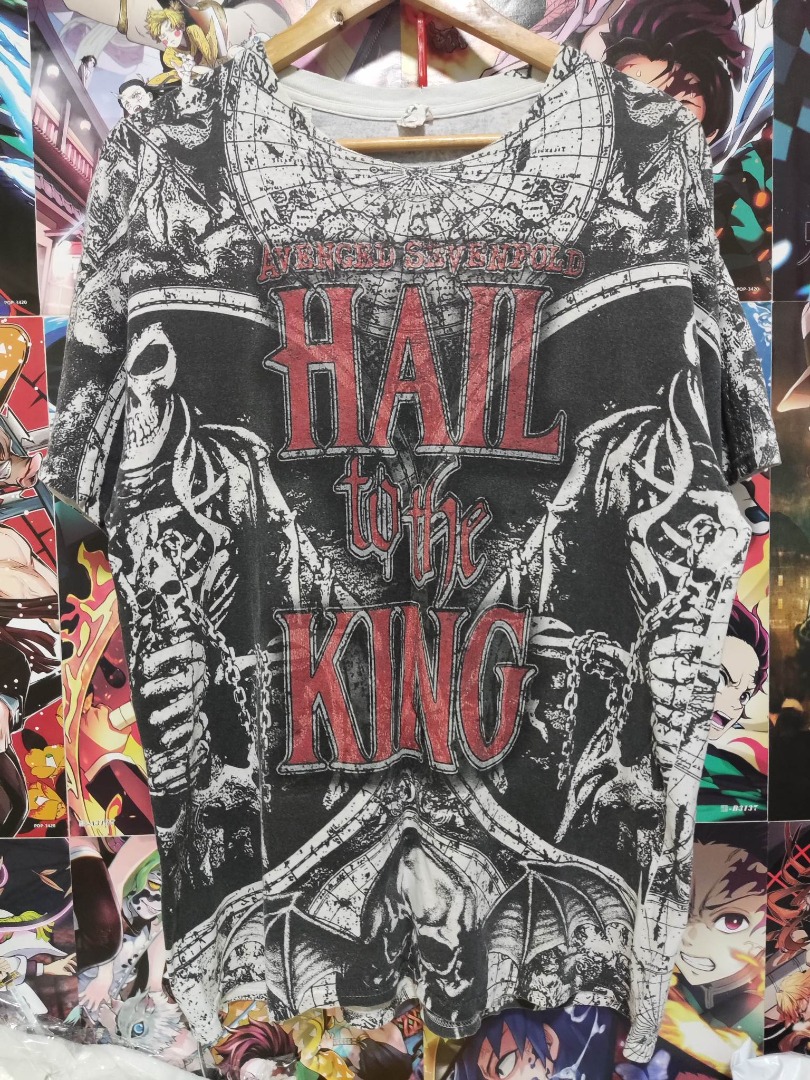 Avenged Sevenfold Hail To The King AOP Shirt, Men's Fashion, Tops ...
