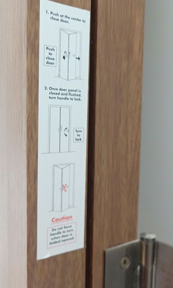 Bathroom BTO wooden door, Furniture & Home Living, Bathroom & Kitchen ...