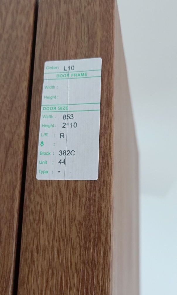 Bathroom BTO wooden door, Furniture & Home Living, Bathroom & Kitchen ...