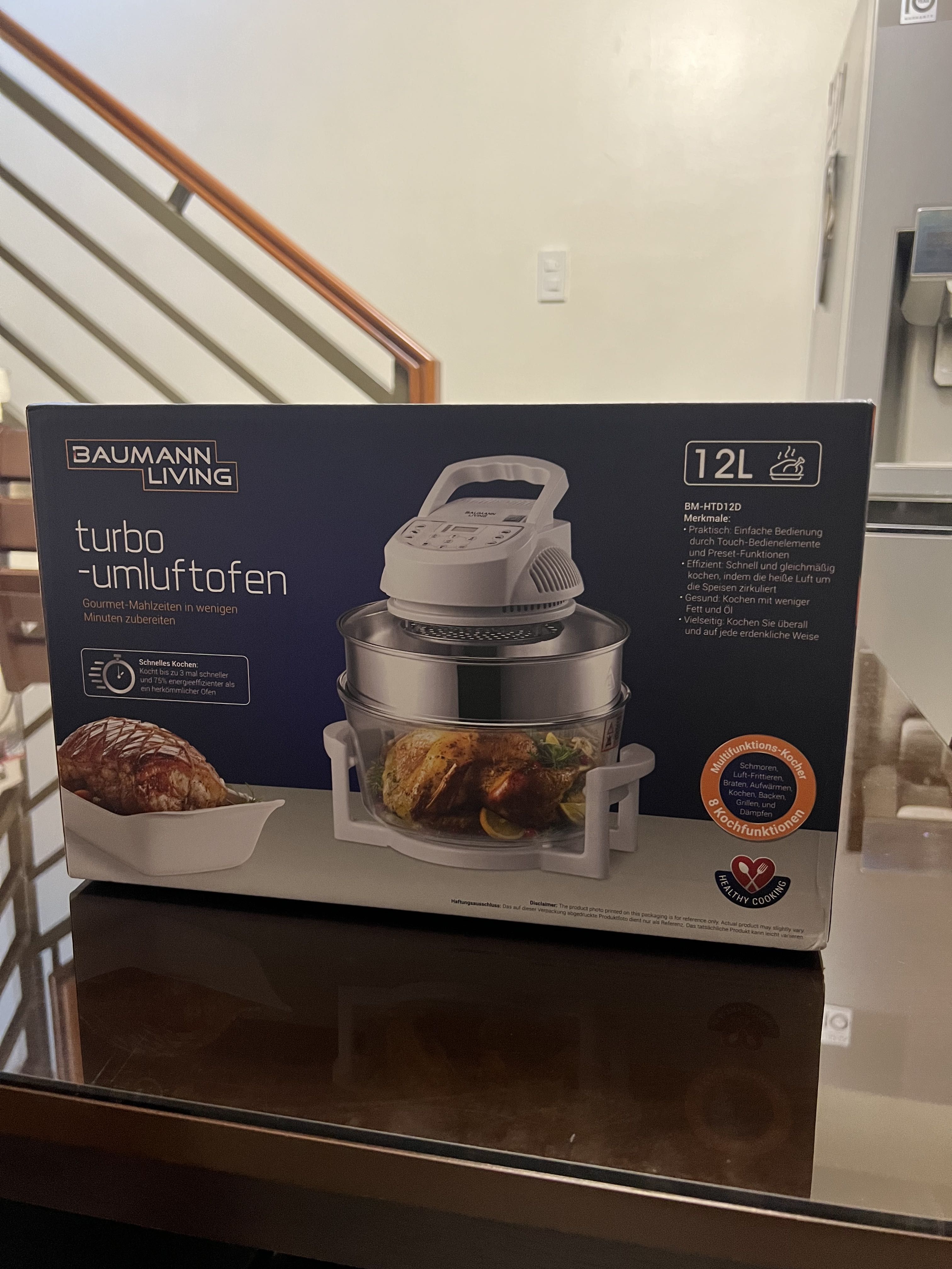 Bauman Living Turbo Convection Oven 12L, TV & Home Appliances, Kitchen ...