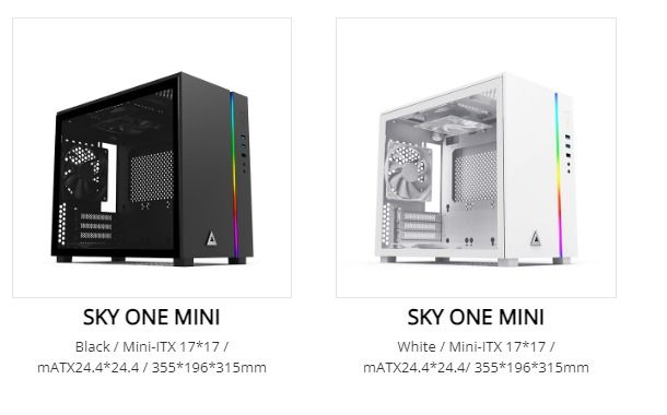 BNIB MONTECH SKY ONE MINI SMALLEST MATX PC CASE CHASSIS BLACK / WHITE ...