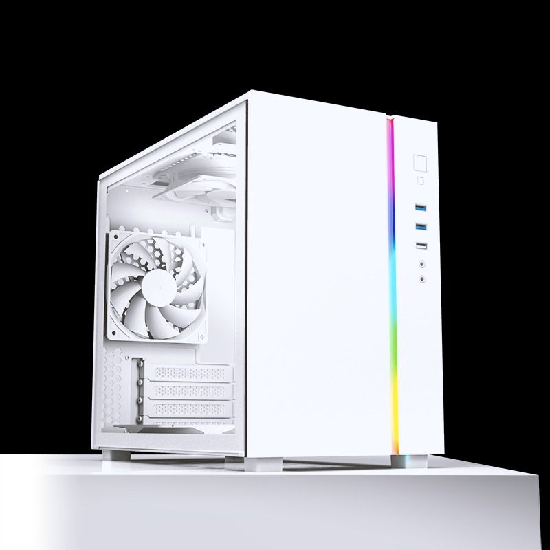 BNIB MONTECH SKY ONE MINI SMALLEST MATX PC CASE CHASSIS BLACK / WHITE ...