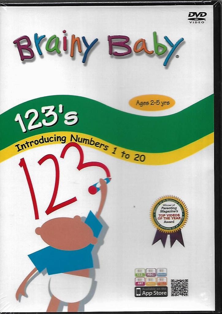 Brainy Baby 123 Introducing Numbers 1 to 20 DVD Infant Development ...