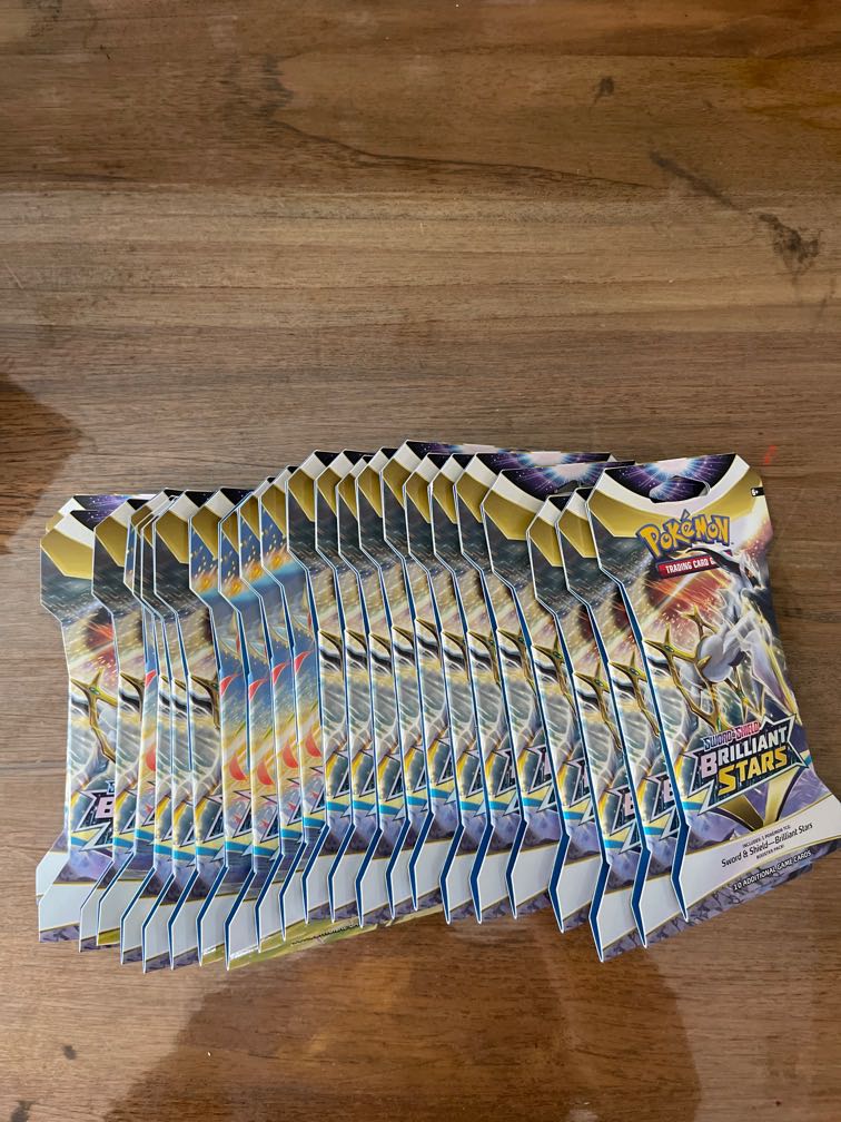 Brilliant stars sleeved blister pack - booster pack Pokémon tcg cards ...