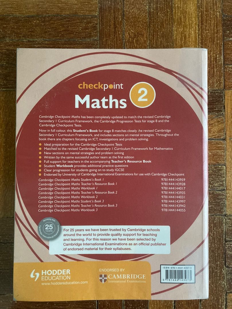 Cambridge Checkpoint Maths 2, Hobbies & Toys, Books & Magazines ...
