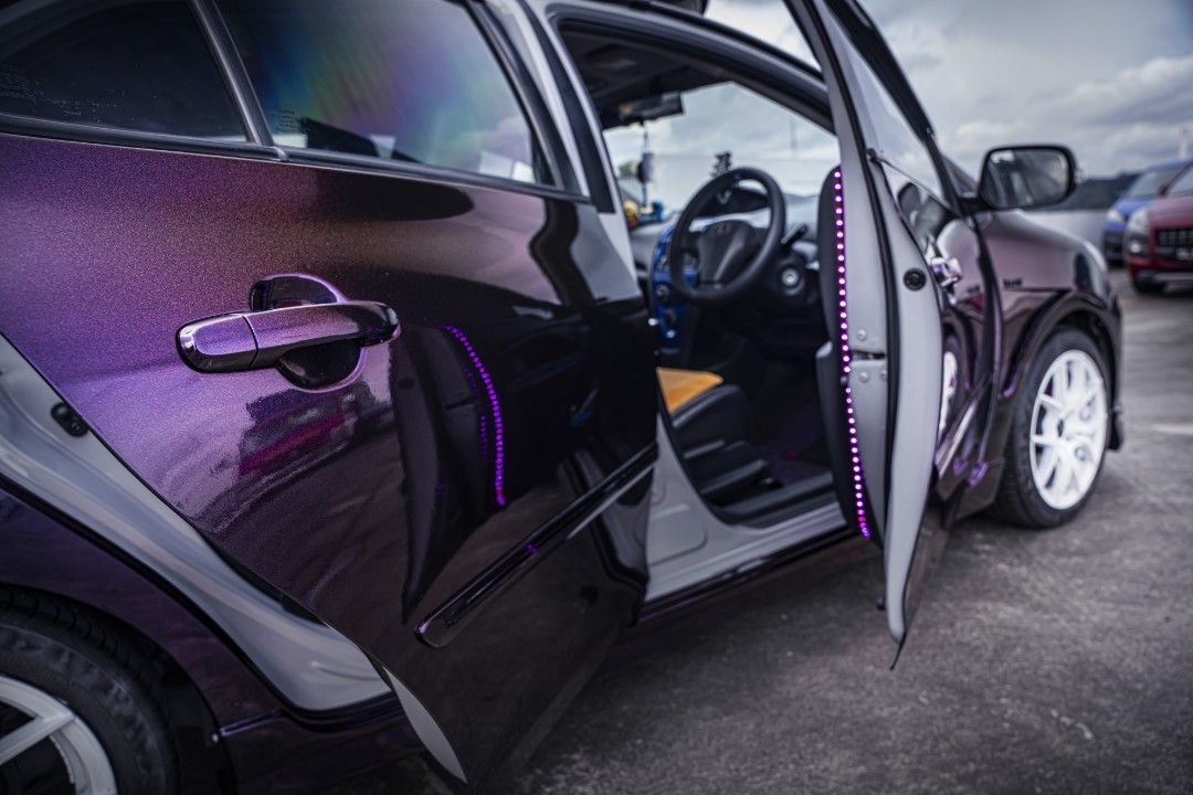 Car Wrap - Toyota Vios Full Car Exterior Wrap (Ultra Flake Purple ...