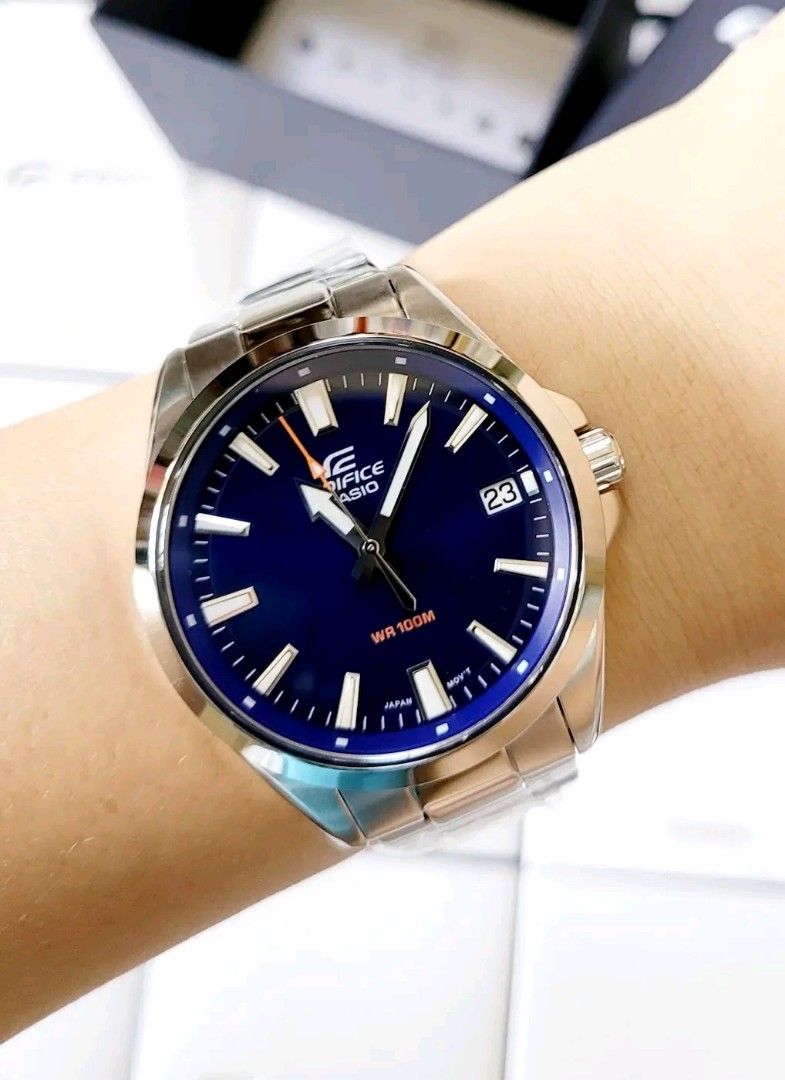 Casio Edifice EFV-100D-2AVUDF Watch, Men's Fashion, Watches ...