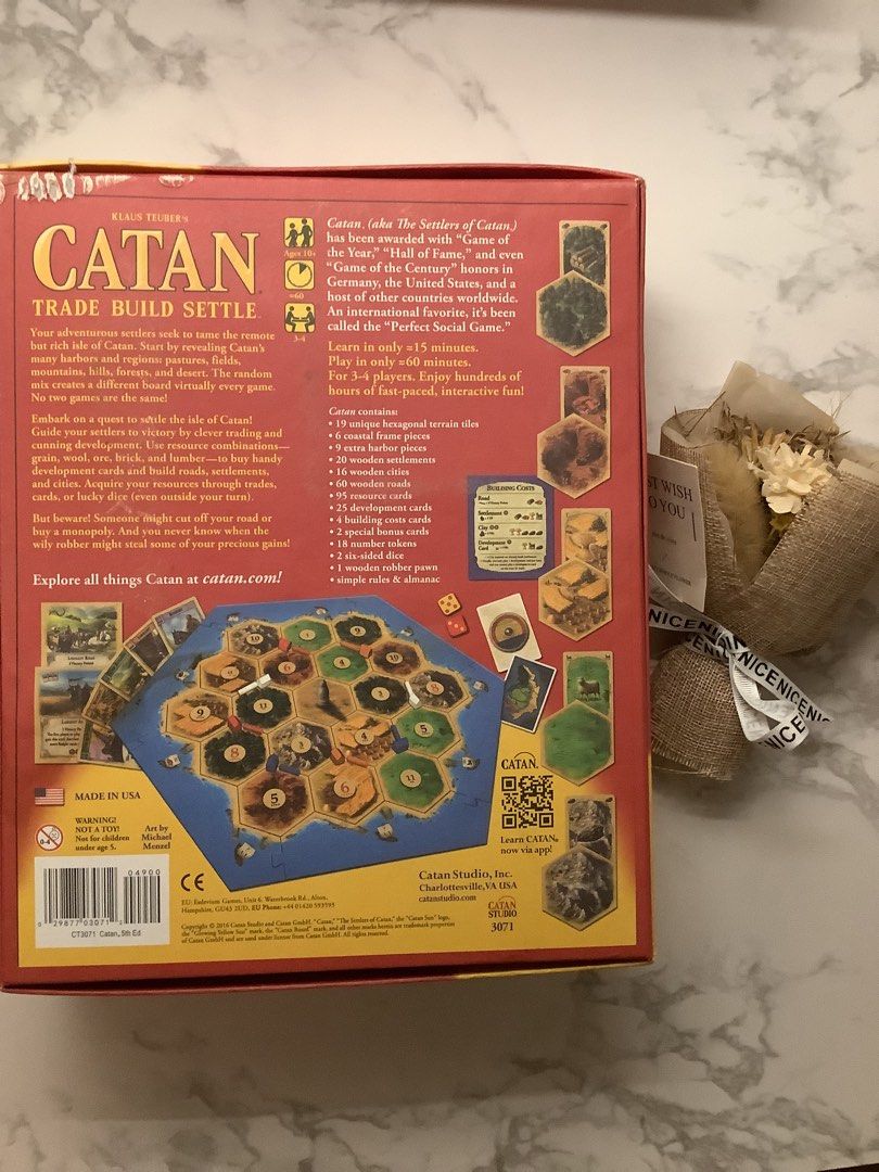 Catan 卡坦島 全新 聖誕party 必備 經典桌遊, 興趣及遊戲, 玩具 & 遊戲類 - Carousell