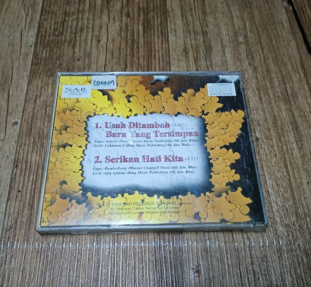 CD Elly Mazlein @ 1999 NAR RECORD SDN BHD.., Hobbies & Toys, Music & Media, CDs & DVDs on Carousell