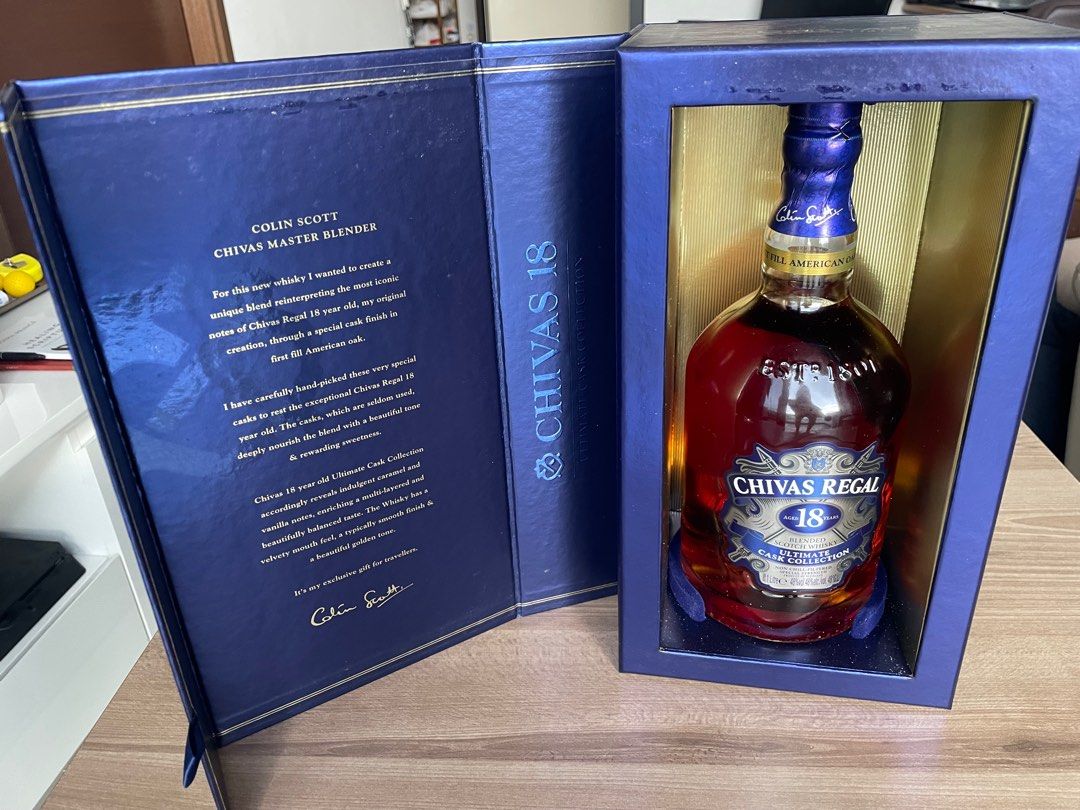Chivas Regal 18 Years (Ultimate Cask Collection), Food & Drinks ...
