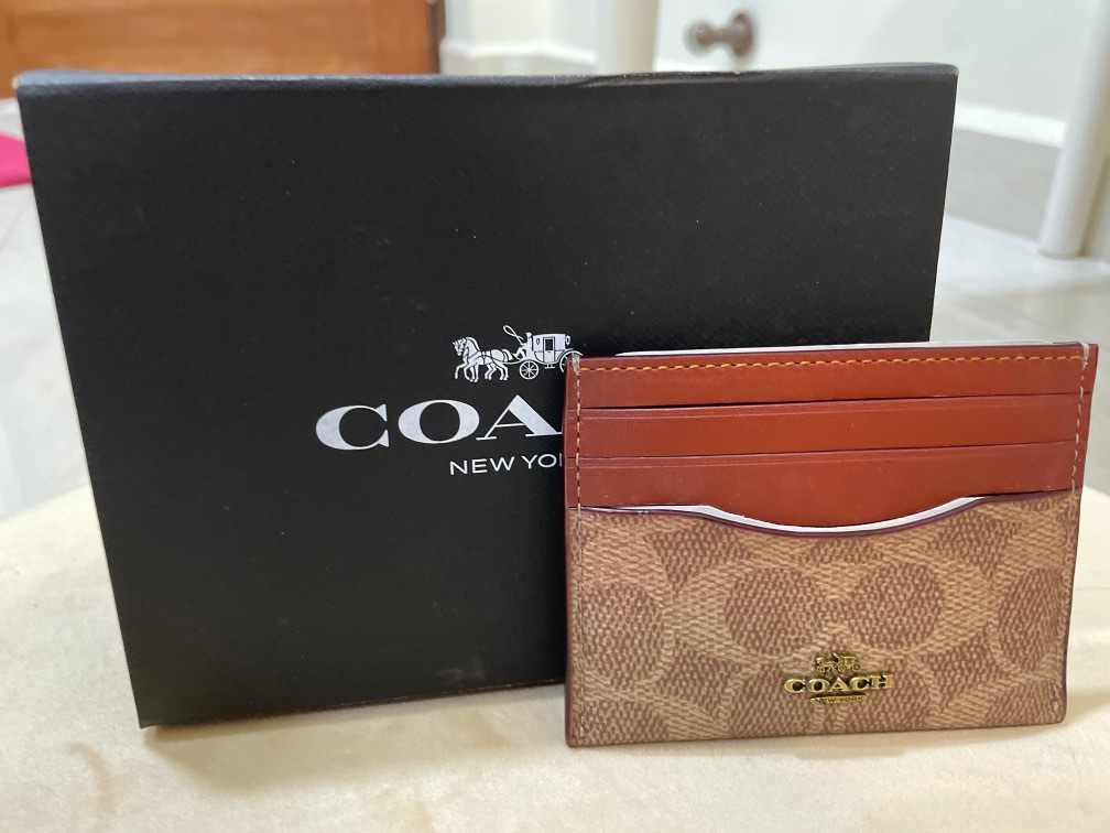 Coach Card Holder, Women's Fashion, Bags & Wallets, Purses & Pouches on ...