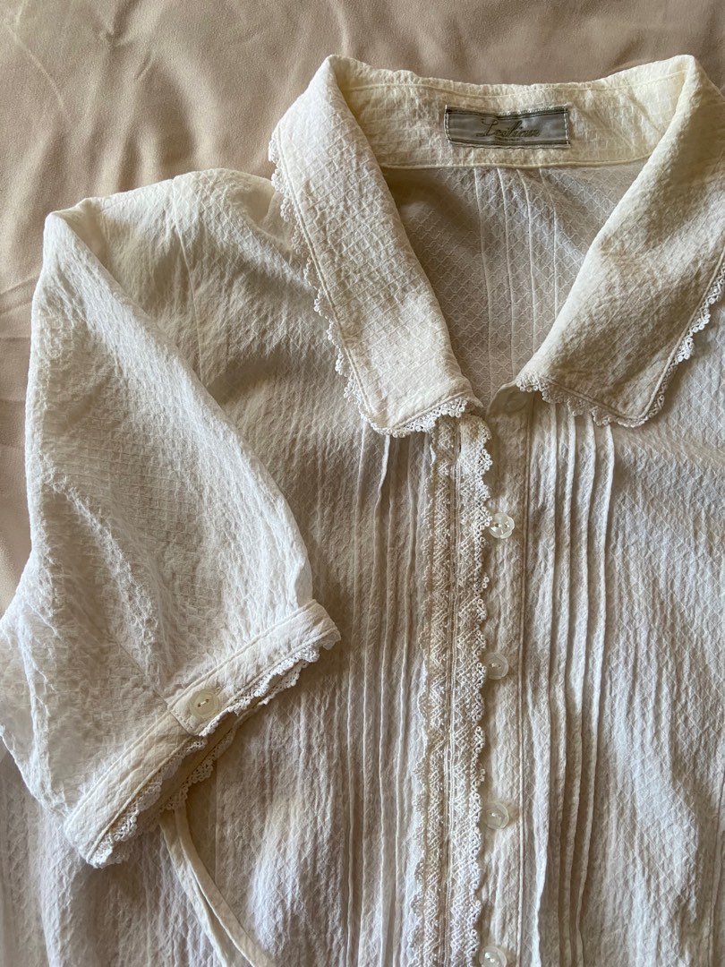 cottagecore blouse, Women's Fashion, Tops, Blouses on Carousell