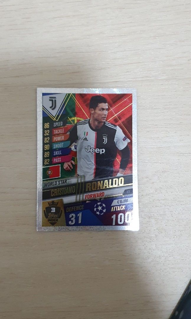 Cristiano ronaldo 100 club match attax 2019/20, Hobbies & Toys, Toys & Games on Carousell
