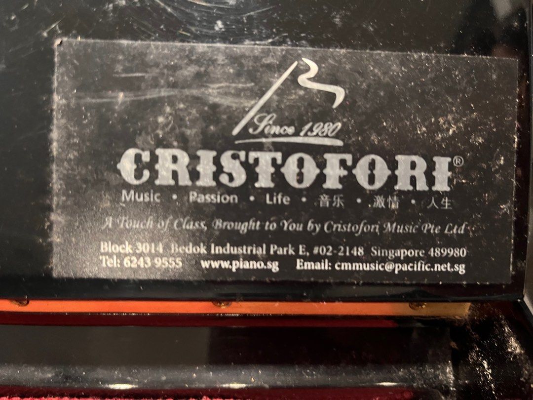 Cristofori Upright Piano, exam grade, Hobbies & Toys, Music & Media ...