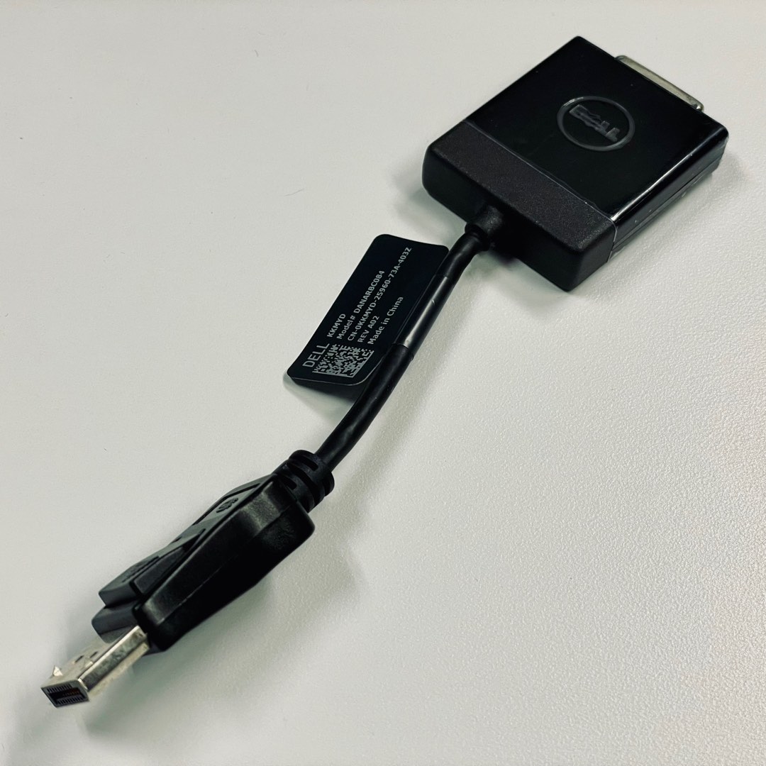 ️8 [原廠] DELL Display Port (DP) to DVI Adapter - ORIGINAL Parts, 電腦＆科技 ...