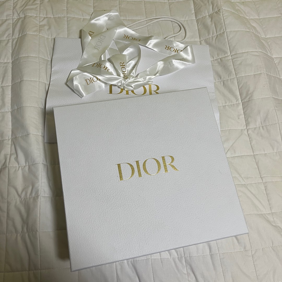 Dior - Paper Box, Ribbon, Paper Bag, Luxury, Bags & Wallets on Carousell