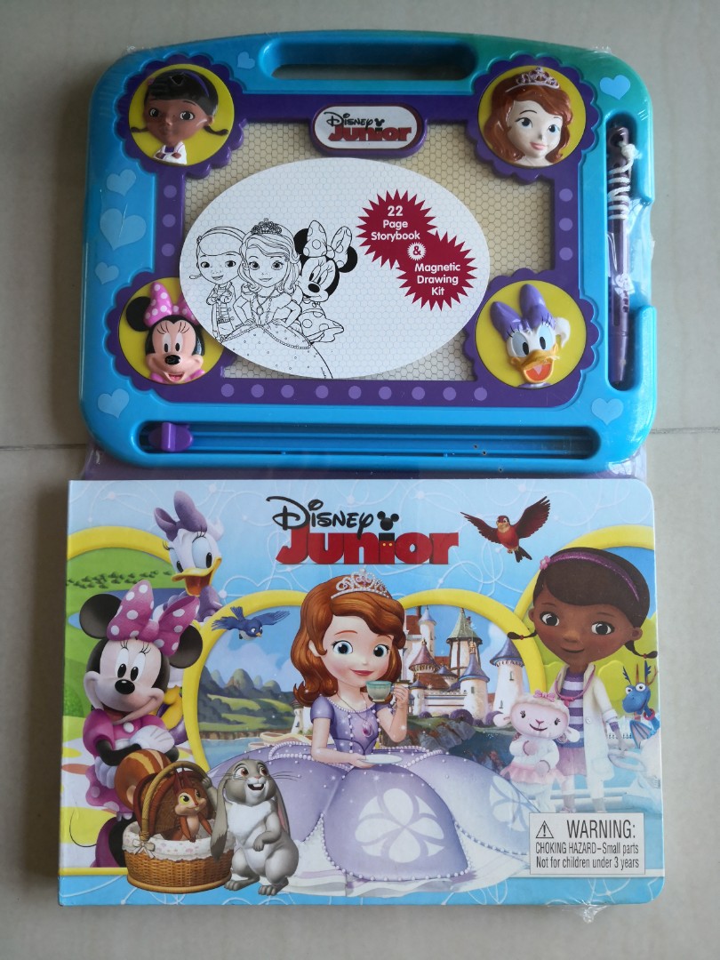 Disney Junior storybook and magnetic drawing kit, Hobbies & Toys, Toys ...