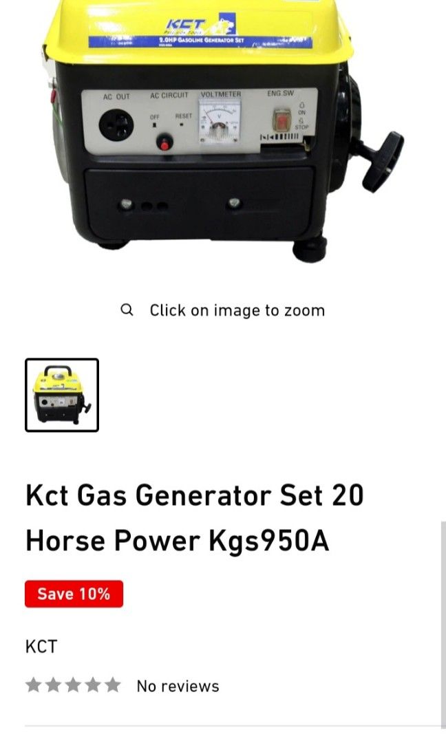 DIY Kct Gas Generator, Commercial & Industrial, Construction & Building Materials on Carousell