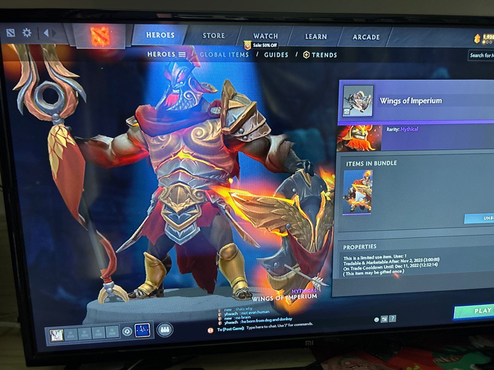 Dota 2 skin, Video Gaming, Video Games, Others on Carousell