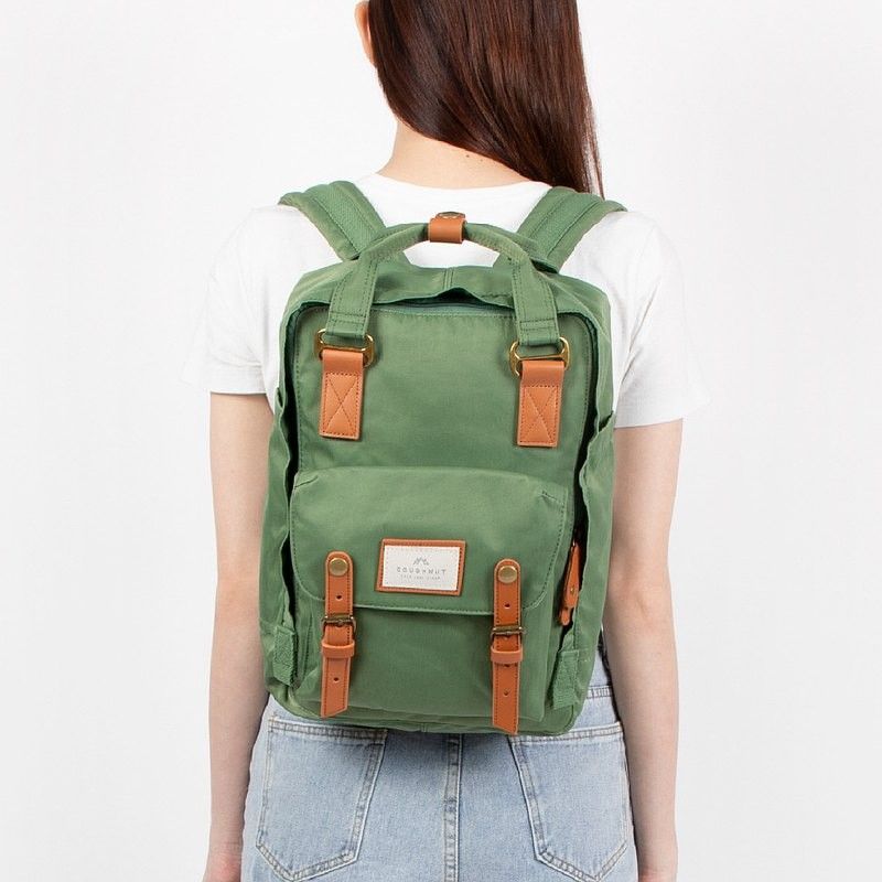 green doughnut backpack
