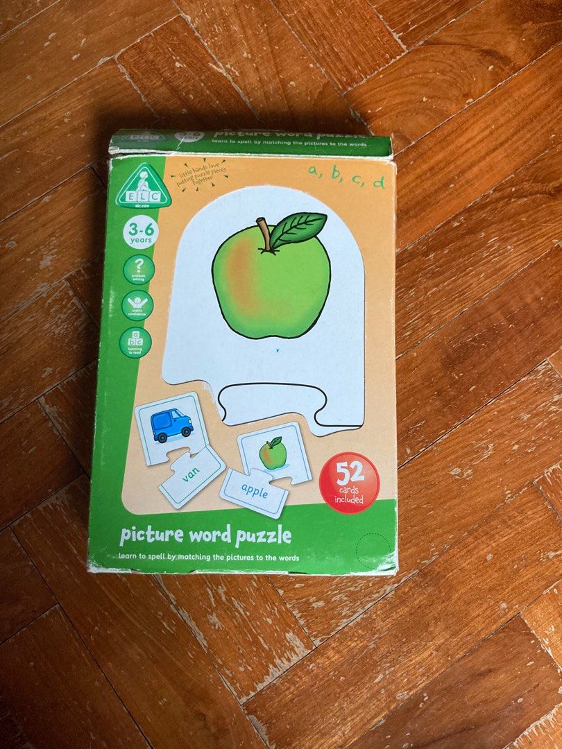 ELC Picture Word Puzzle, Hobbies & Toys, Toys & Games on Carousell