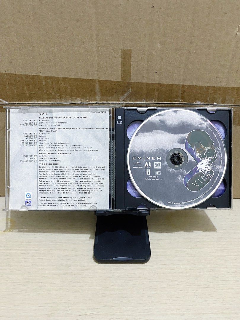 Eminem - The Slim Shady LP Special Edition CD & Video CD-Rom (1999) 2-Disc, Hobbies & Toys ...