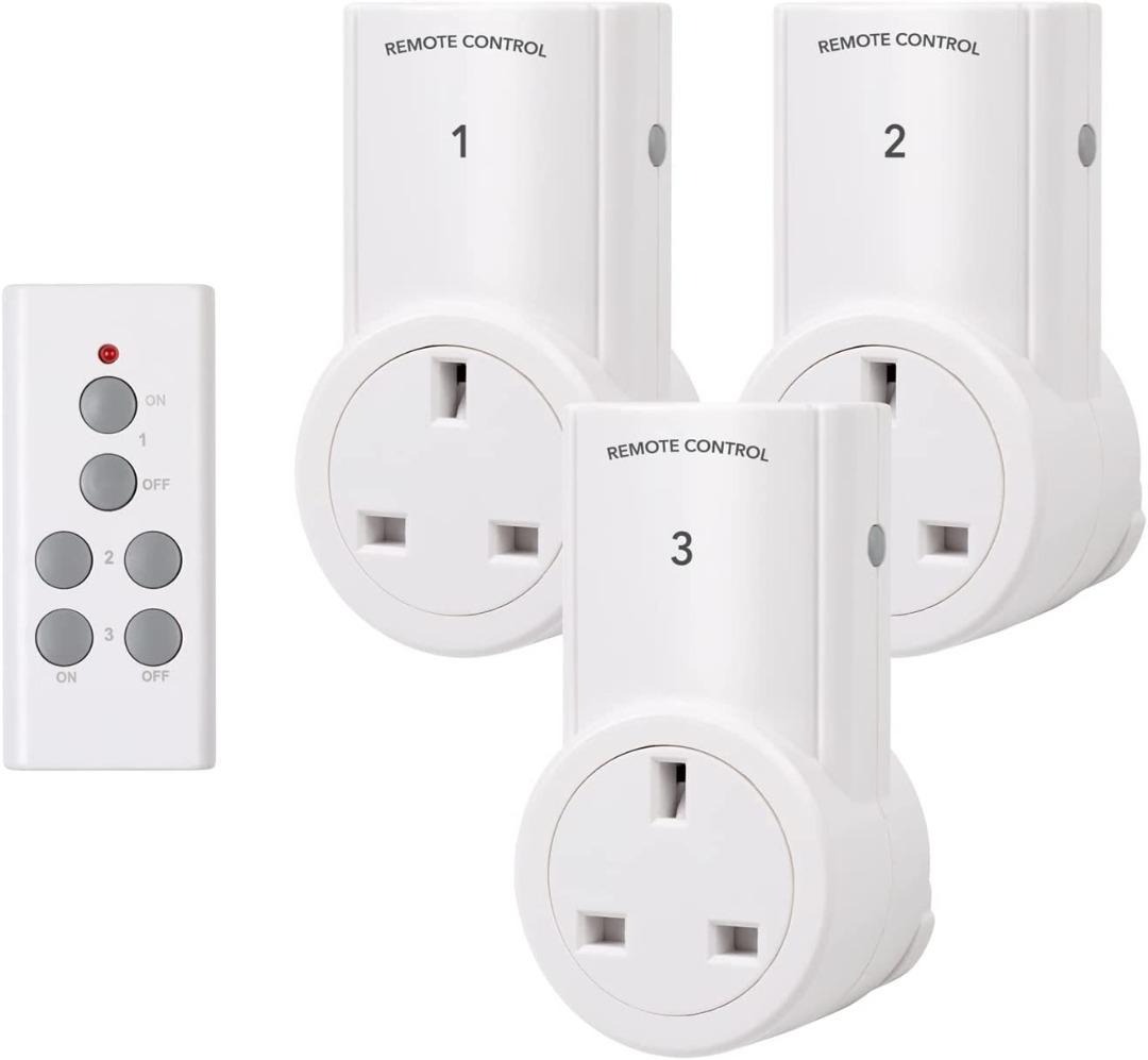 FIRE SALE !! HBN Remote Control Plug Socket, 10A/2400W Wireless Light ...