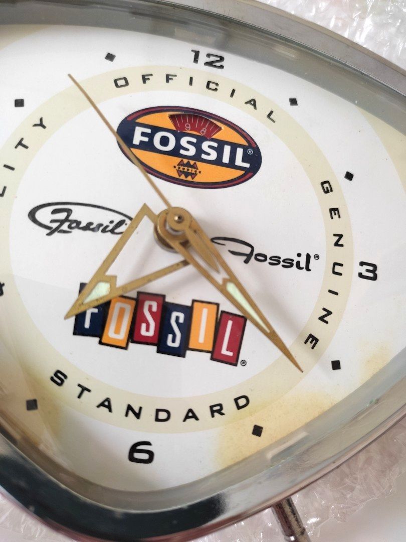 Fossil Table Clock, Hobbies & Toys, Memorabilia & Collectibles, Vintage ...