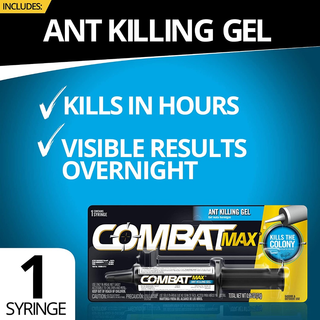 Combat Max Ant Killer Gel, Furniture & Home Living, Cleaning & Homecare ...