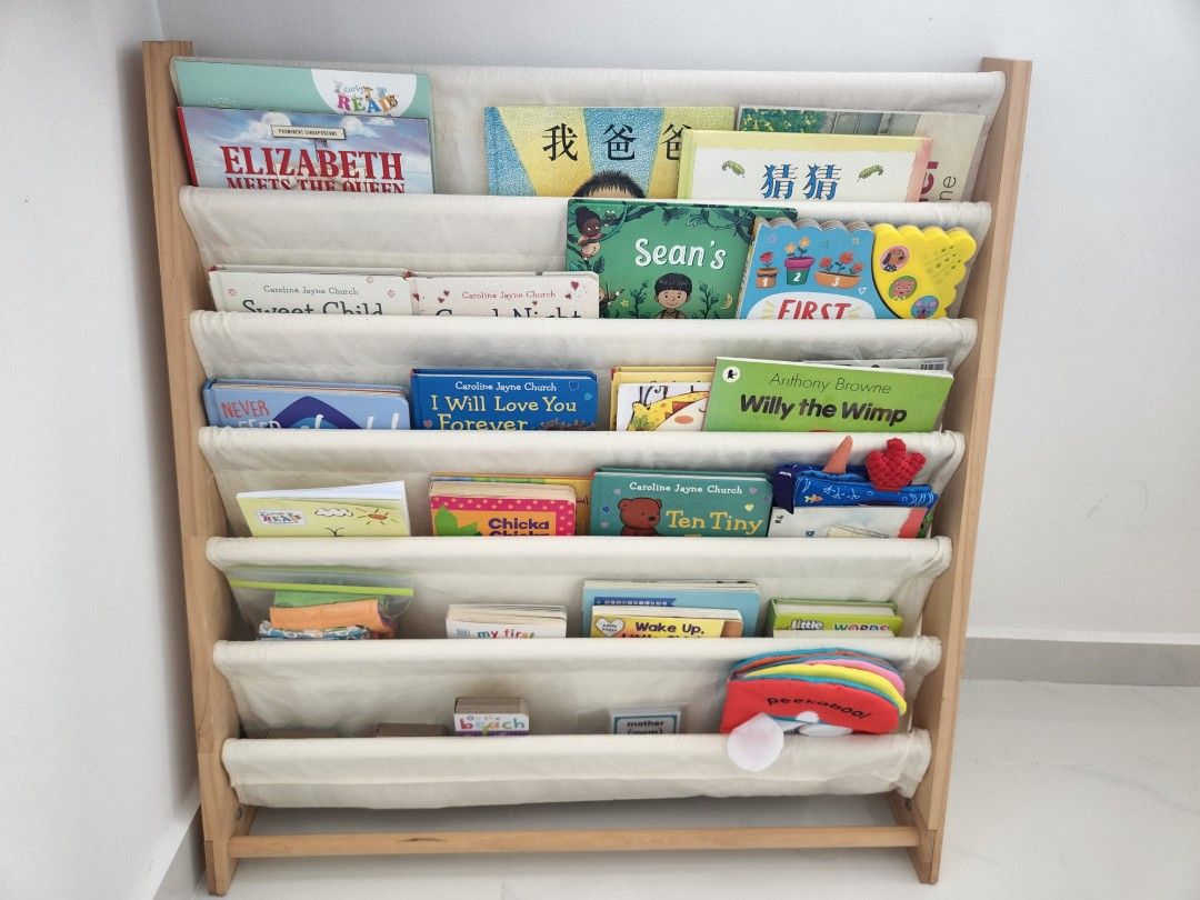 Front facing wooden kids / children bookshelf / bookcase (montessori ...