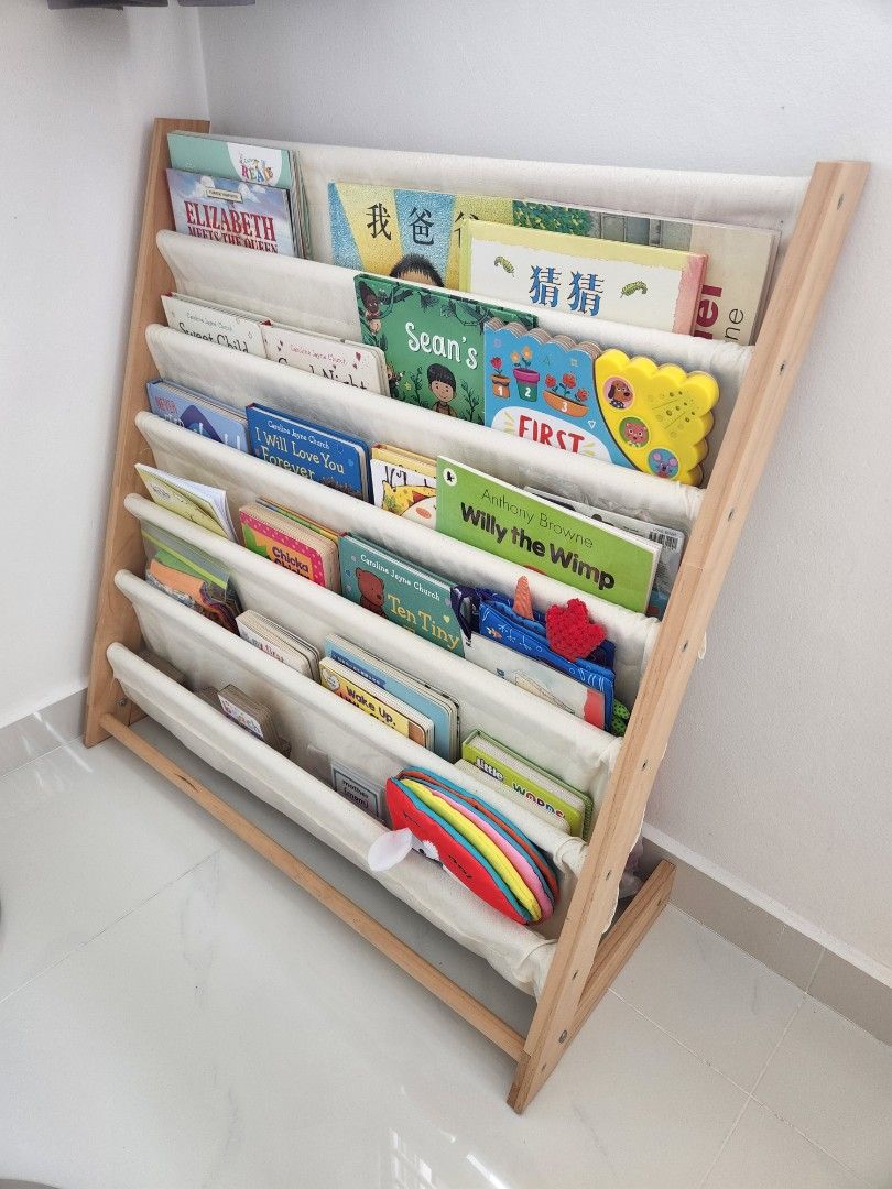 Front facing wooden kids / children bookshelf / bookcase (montessori ...